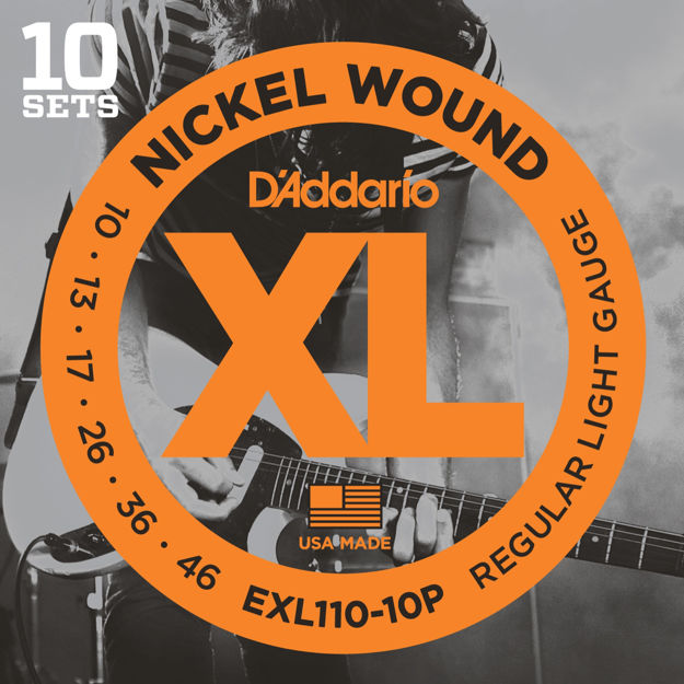 4Sound. D'Addario EXL110-10P Nickel Wound Electric Guitar Strings ...